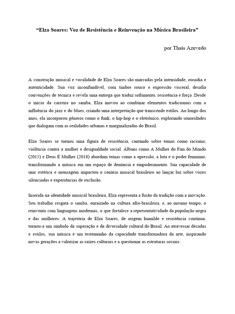Elza Soares | PDF