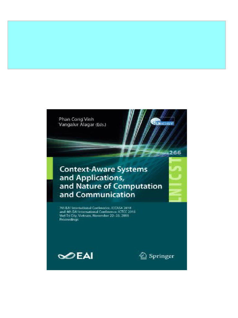 Download Full Context-Aware Systems and Applications, and Nature of Computation and ...