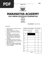 2012 JCE Mathematics Exam Paper | PDF | Mathematical Concepts ...