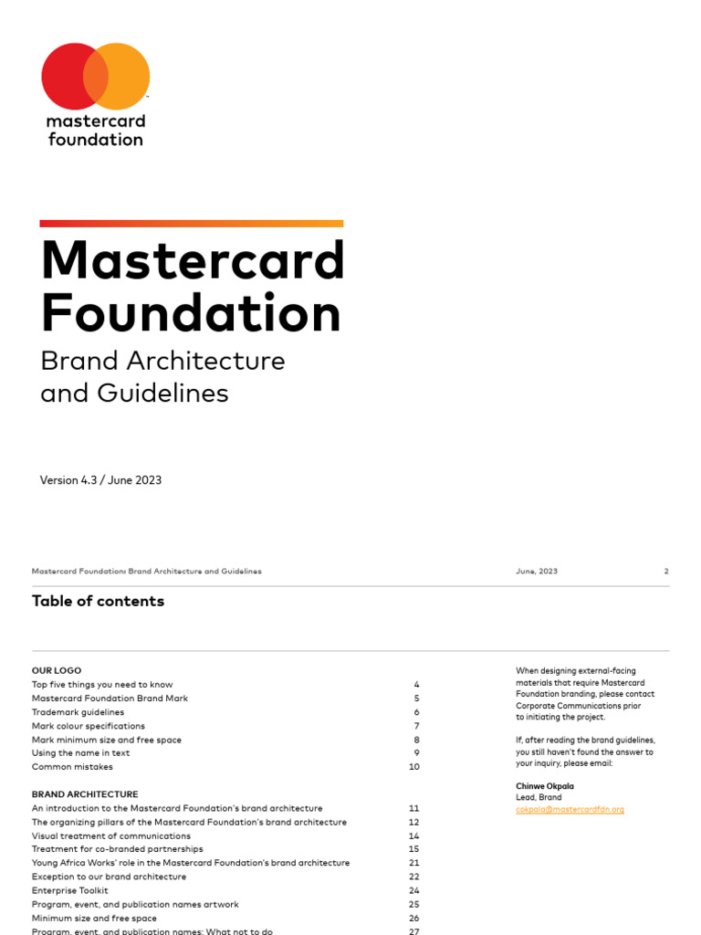 Mastercard Foundation 2023 | PDF | Brand | Educational Technology