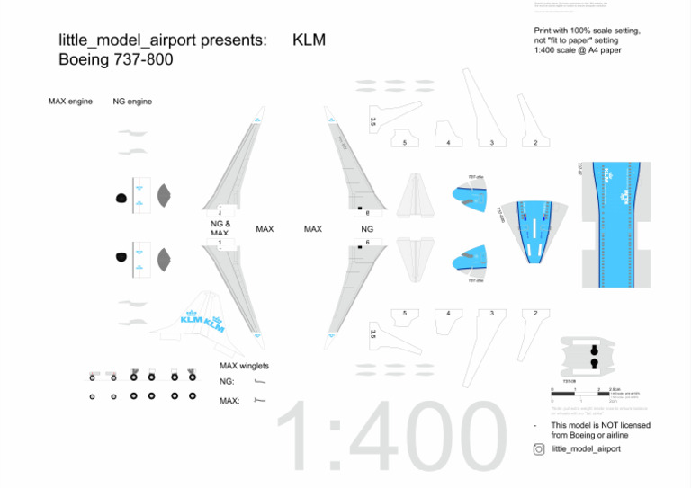 400 Scale KLM 737-800 | PDF