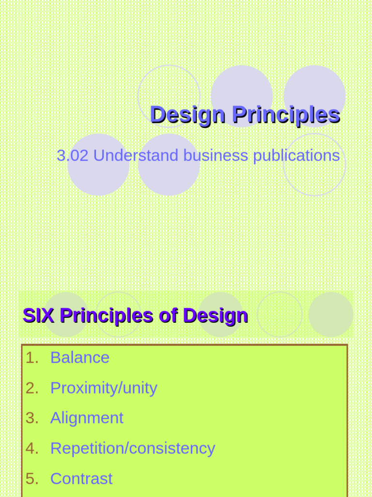 Design Principles | PDF