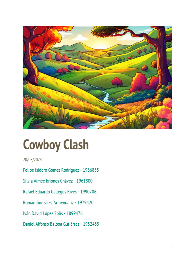 Shooter Western: Cowboy Clash | PDF