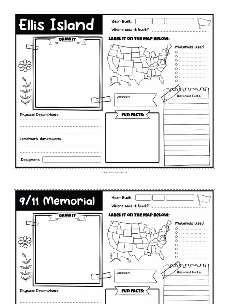 U S +Landmarks+Activity+Set | PDF