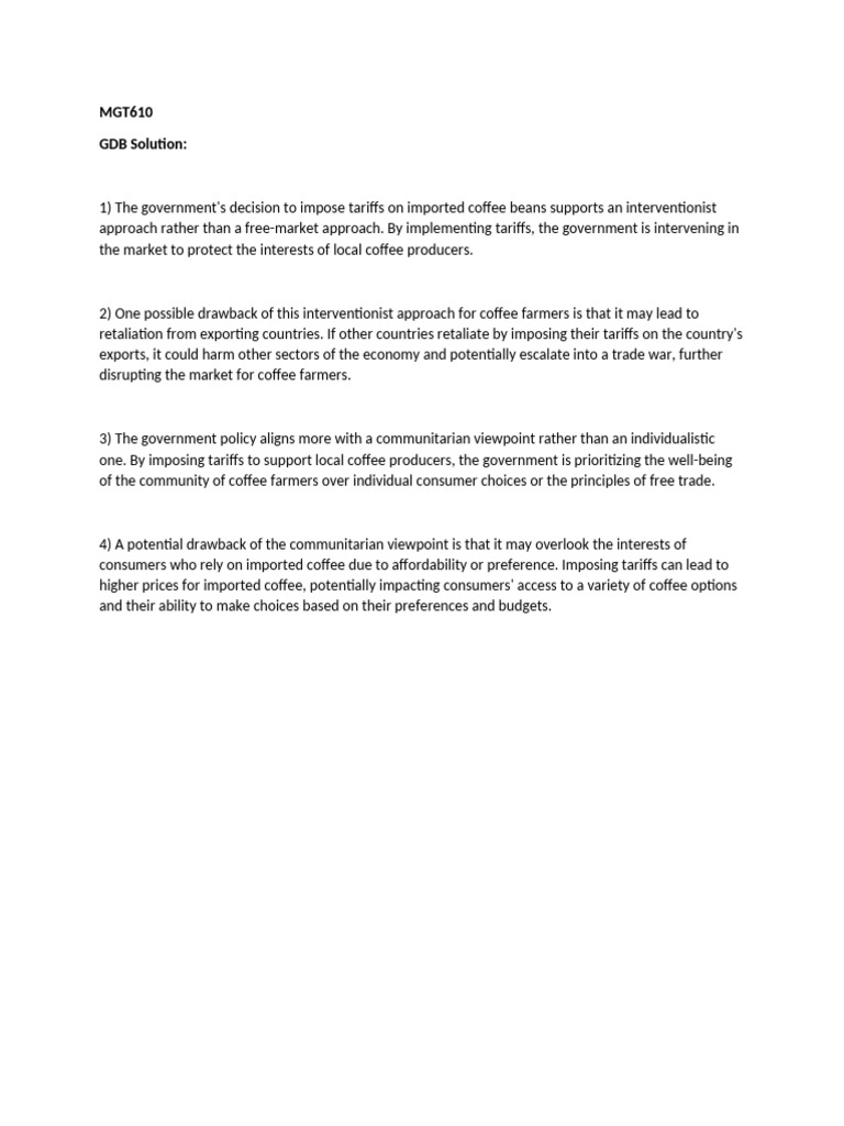 MGT610 GDB Solution | PDF