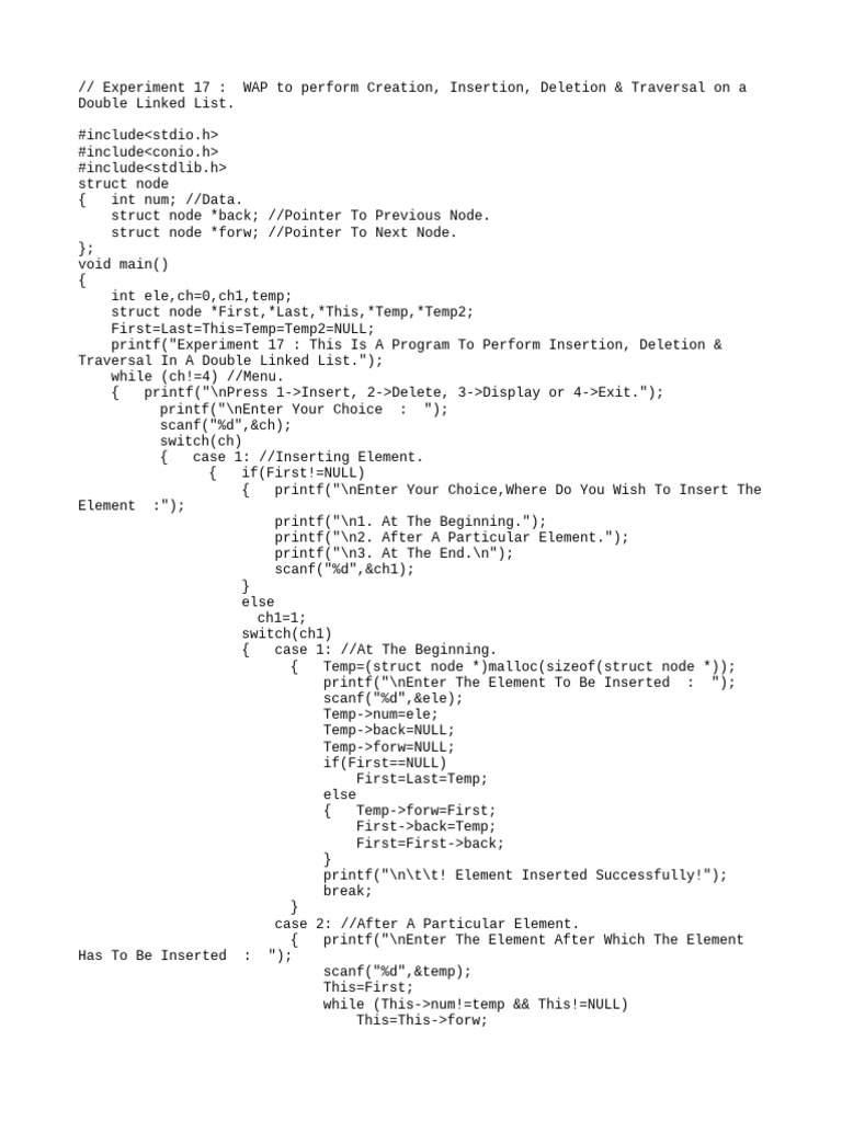 Exp 17.1 DSA | PDF | C++ | Algorithms And Data Structures