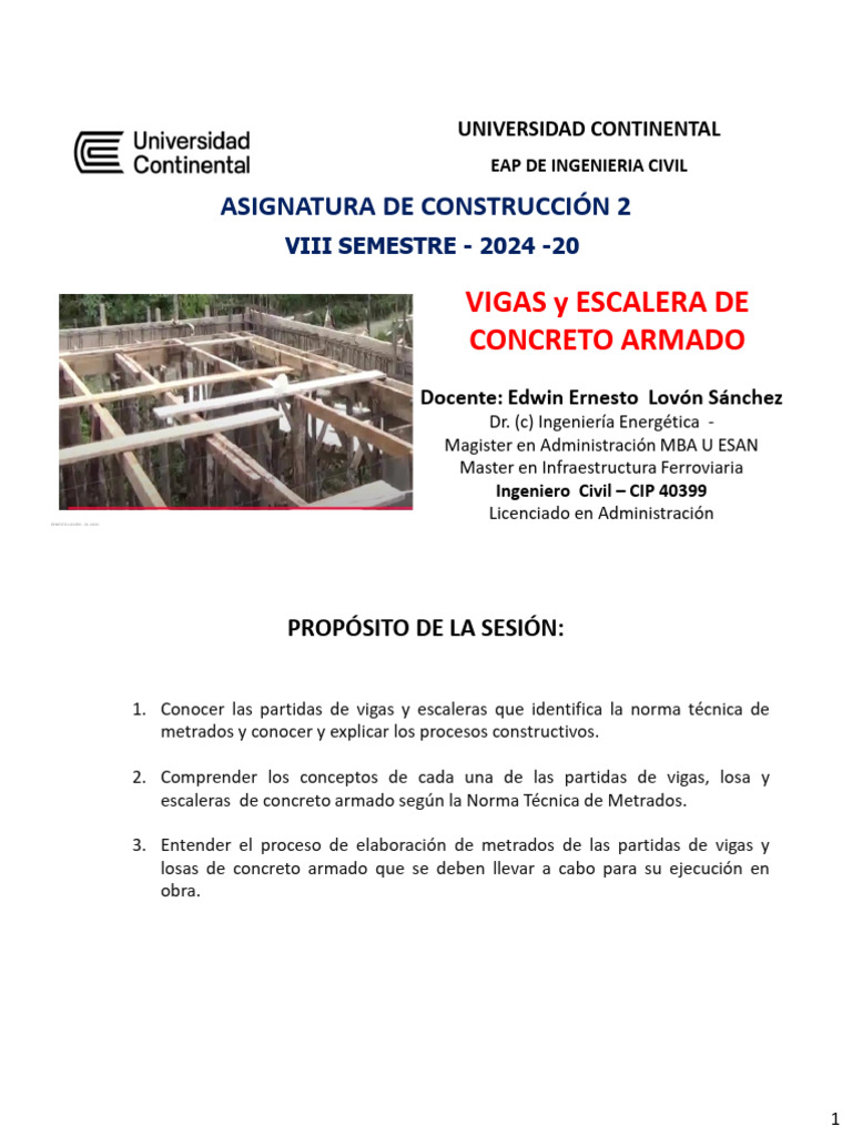 Const2 Semana 09 Vigas de C°A° | PDF | Hormigón pretensado | Hormigón
