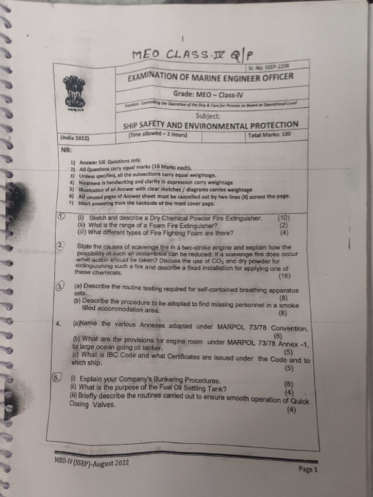 Class IV Sample Paper | PDF