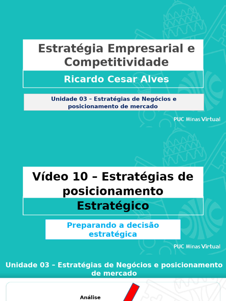 Aula 10 - Modelos Do Posicionamento Estrat Gico | PDF