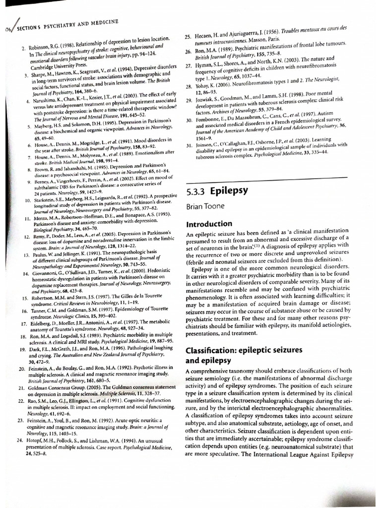 Epilepsy - Unit 4 | PDF