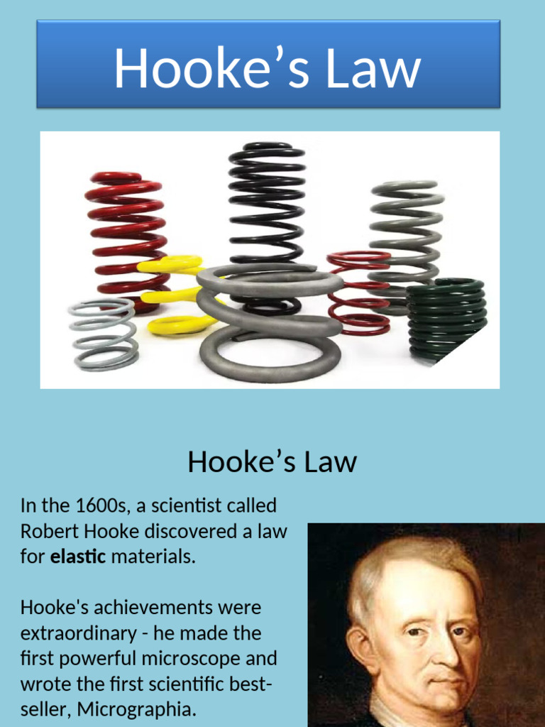 Hookes Law and Springs | PDF | Elasticity (Physics) | Force