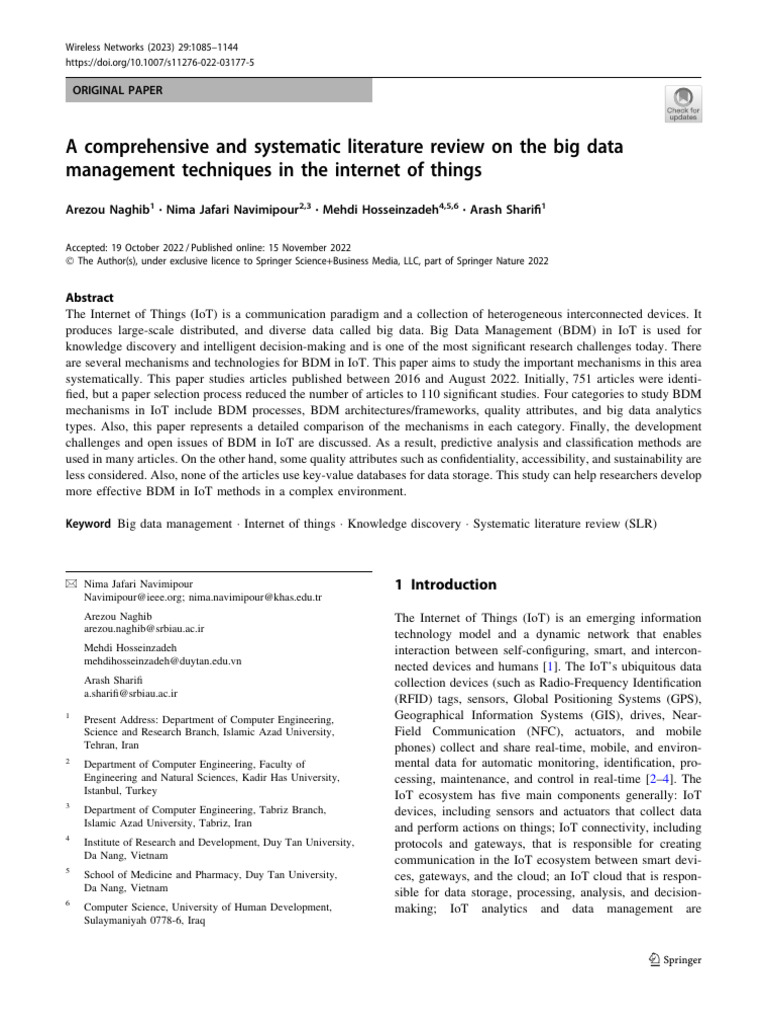 A Comprehensive and Systematic Literature Review On The Big Data | PDF ...