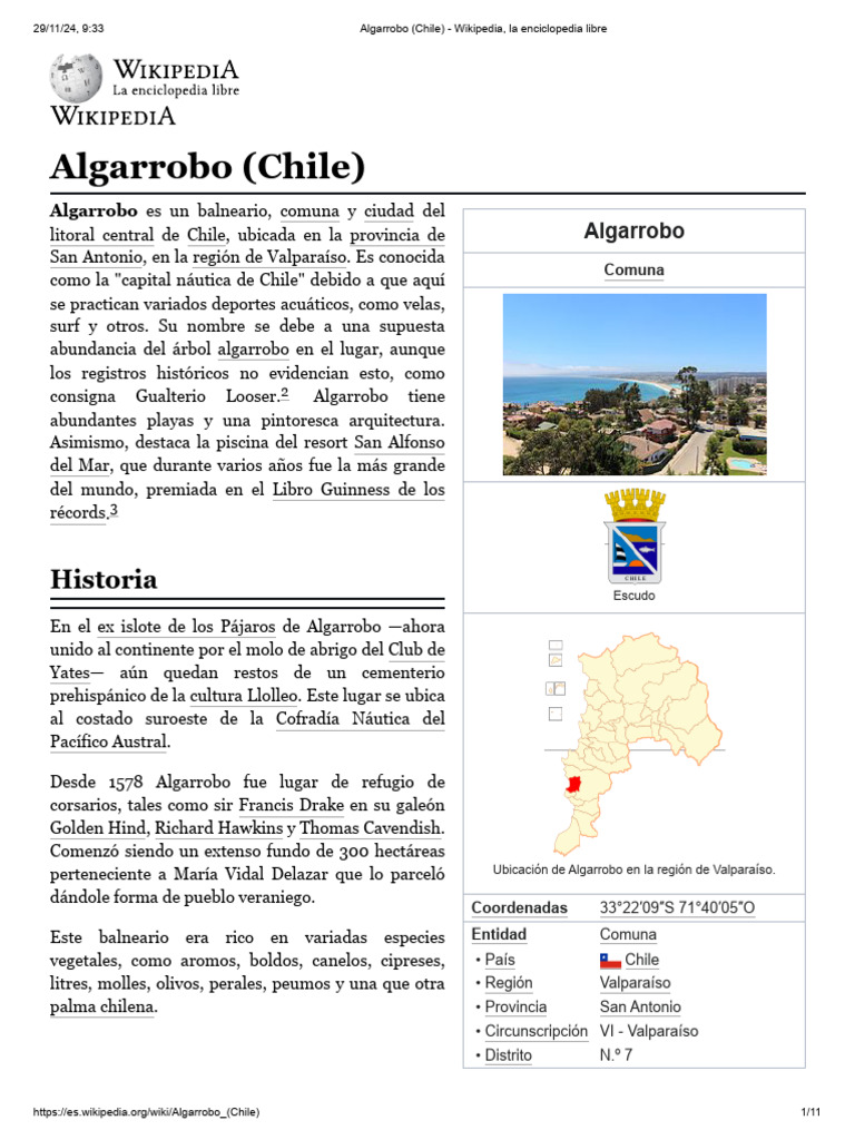 Algarrobo ( | PDF | Chile