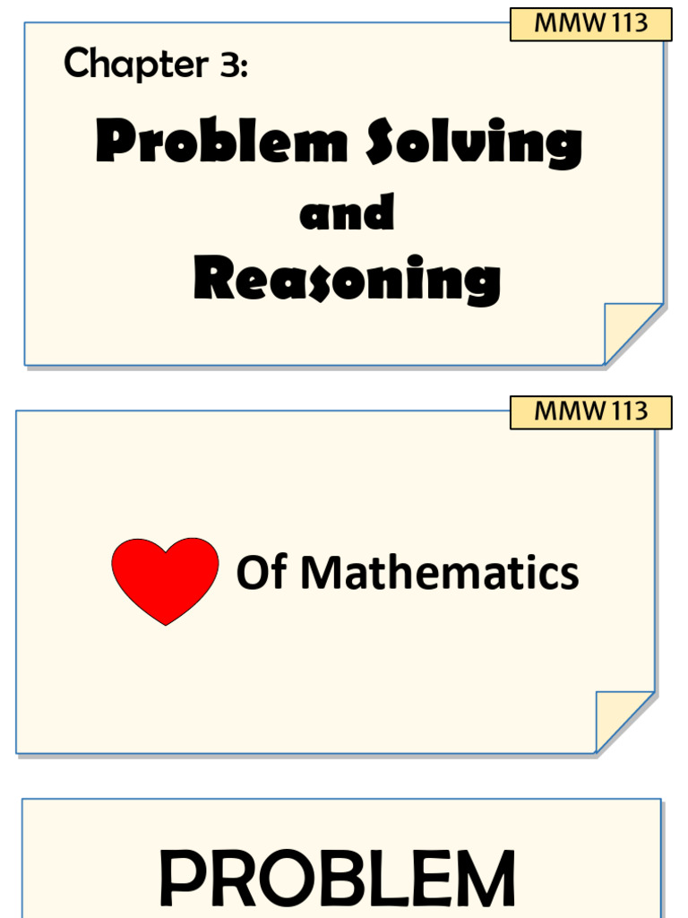 Chapter 3 Problem Solving and Reasoning | PDF | Inductive Reasoning | Reason
