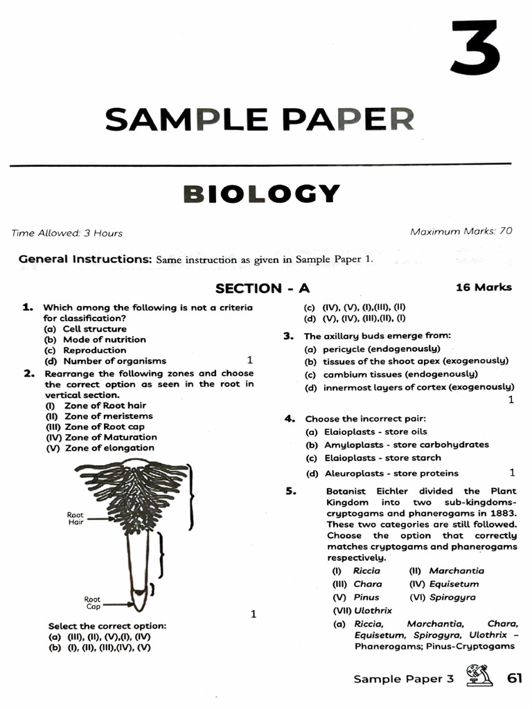 11 Sample Paper 3 | PDF | Pancreas | Hormone