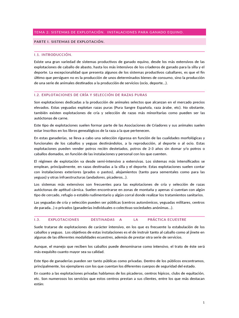 Tema 2. Instalaciones para Equidos | PDF | Concurso hípico | Entrenamiento de caballos