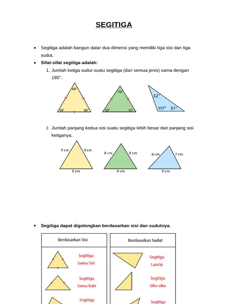 Segi Tiga Dan Segi Empat | PDF