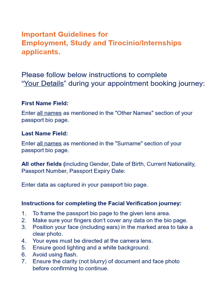 Instructions For Applicants - WEB NOTICE | PDF