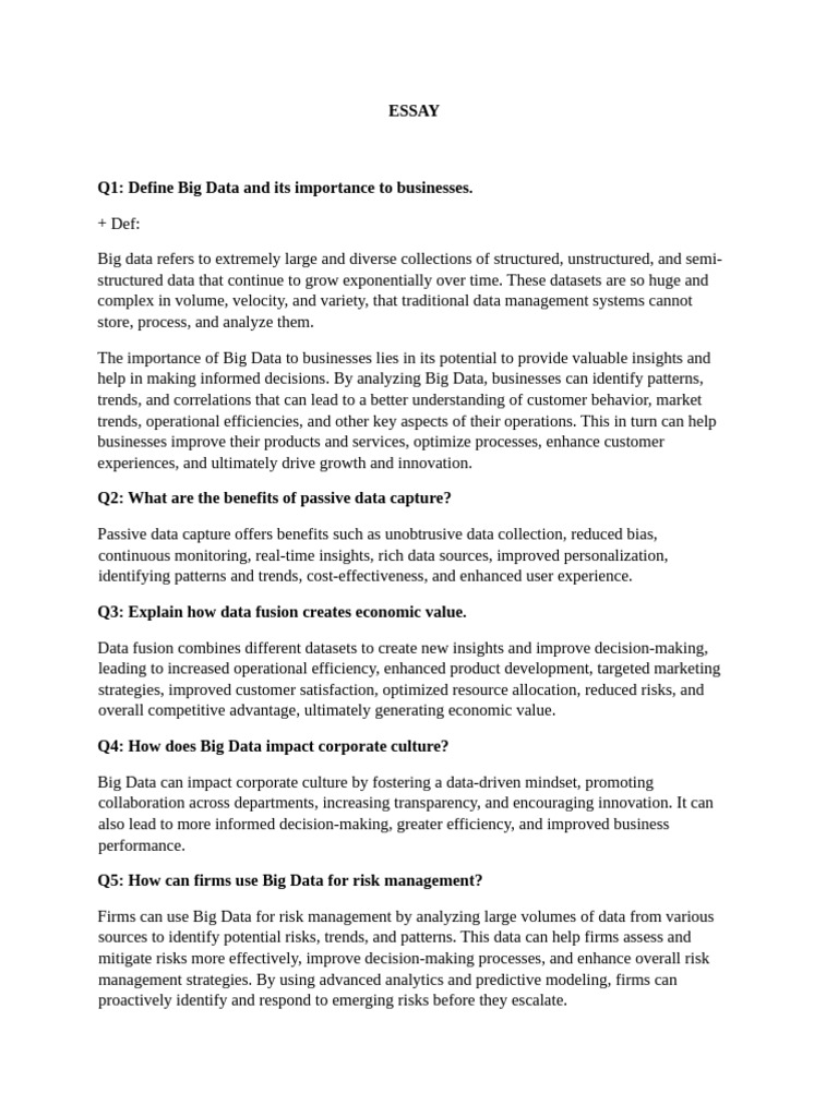 Big Data: Insights for Business Growth | PDF | Big Data | Analytics