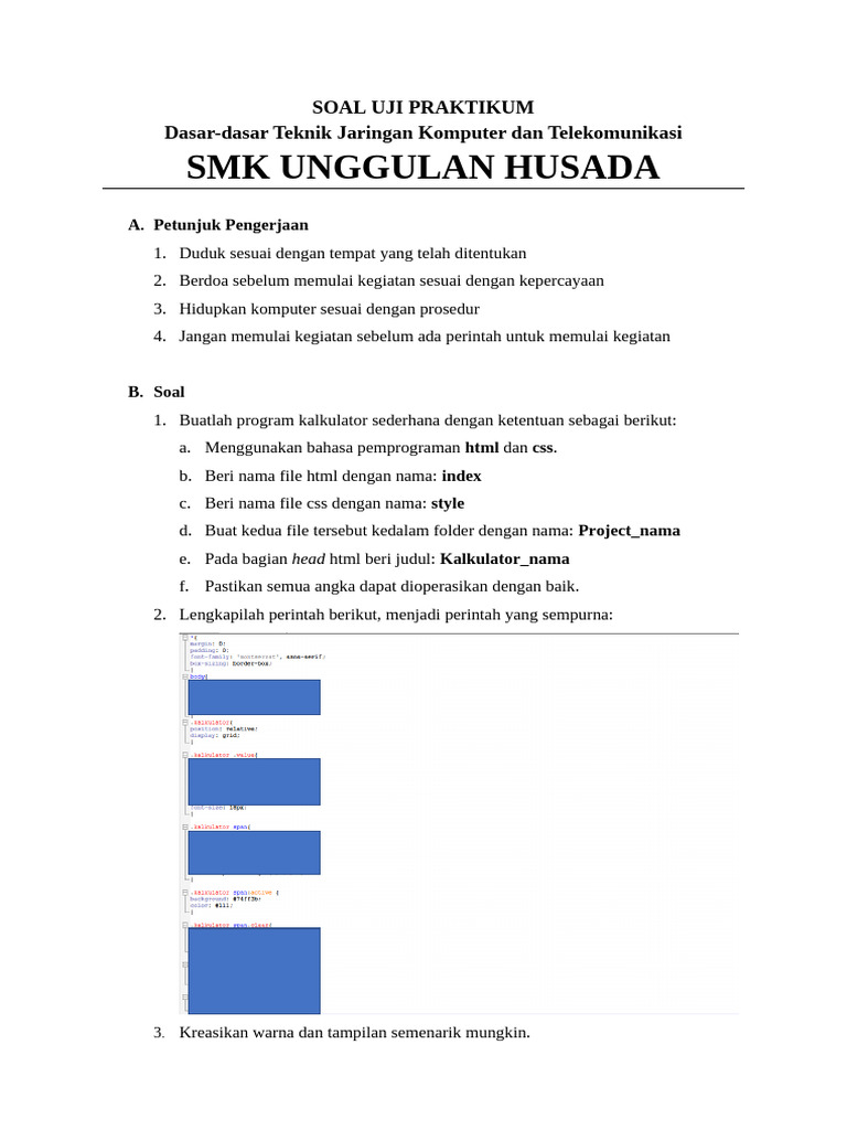 Soal Project | PDF