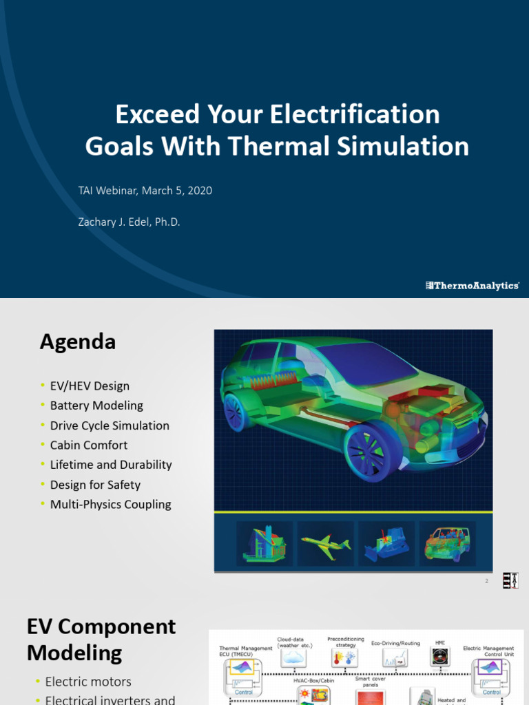 Exceed Your Electrification Goals With Thermal Simulation | PDF | Electric Vehicle ...