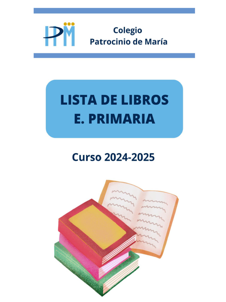 Libros Curso 2024 25 Primaria | PDF