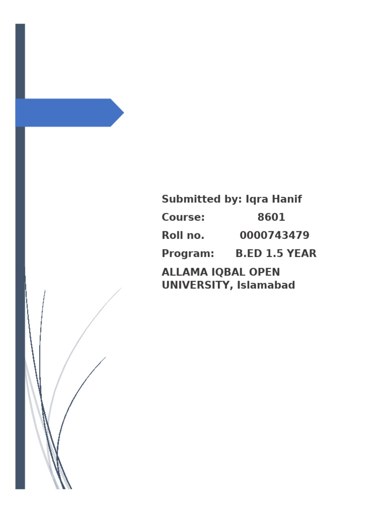 8601 Final | PDF | Learning | Teachers