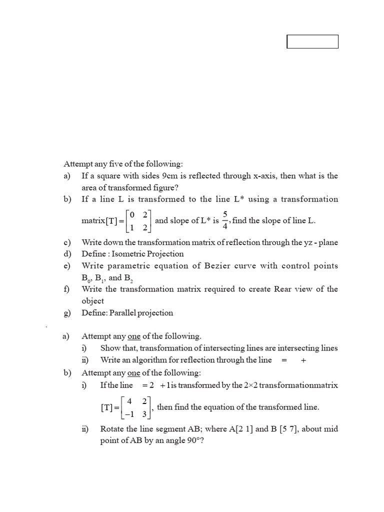 TYBSC - DSE-6B - MT-366 (B) Computational Geometry | PDF | Mathematics ...