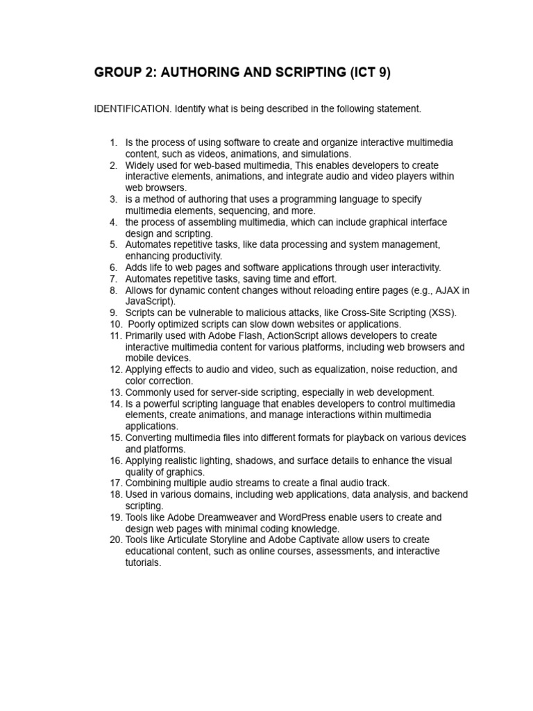 Multimedia Authoring and ICT Policies | PDF | World Wide Web | Internet ...