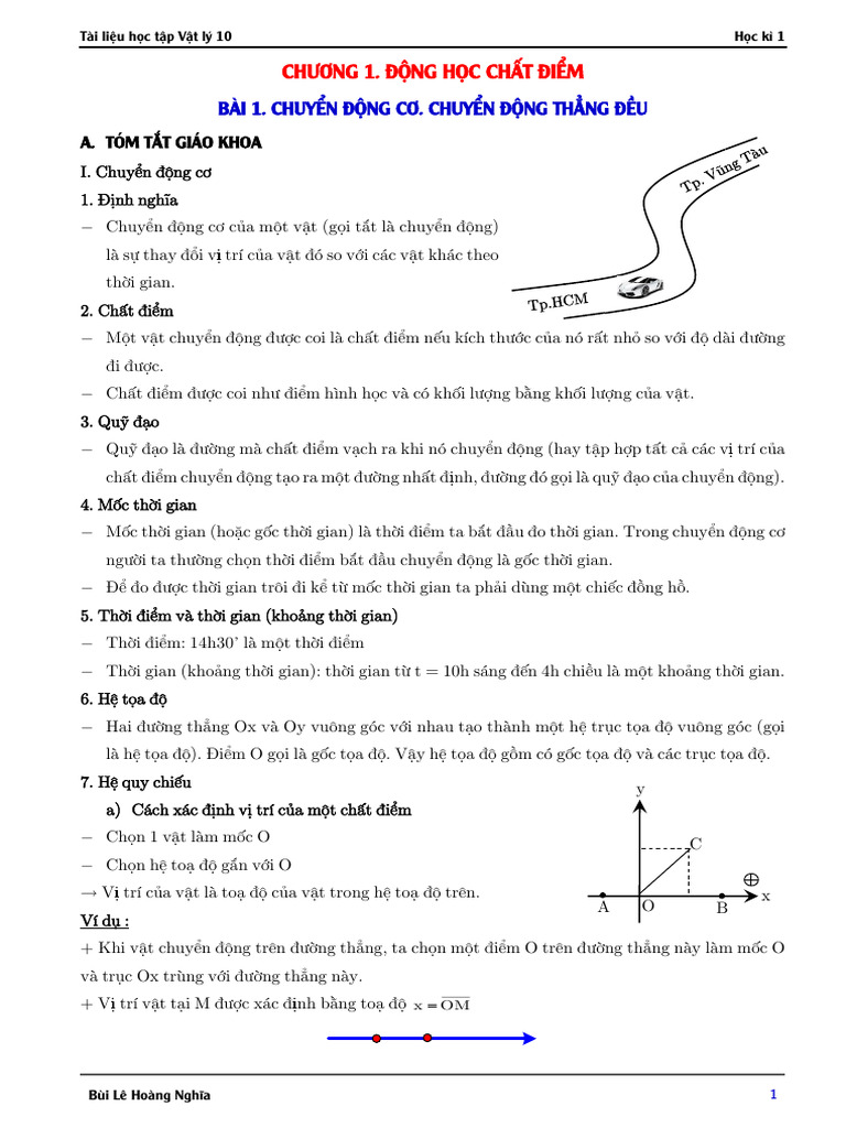 Chuyen de Chuyen Dong Co Chuyen Dong Thang Deu Bui Le Hoang Nghia | PDF