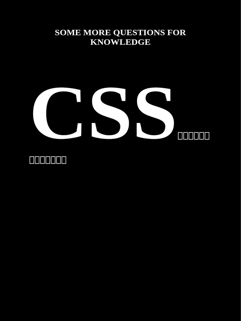 Css and Java Viva More Questions 2 | PDF | Software Engineering | Computer File Formats