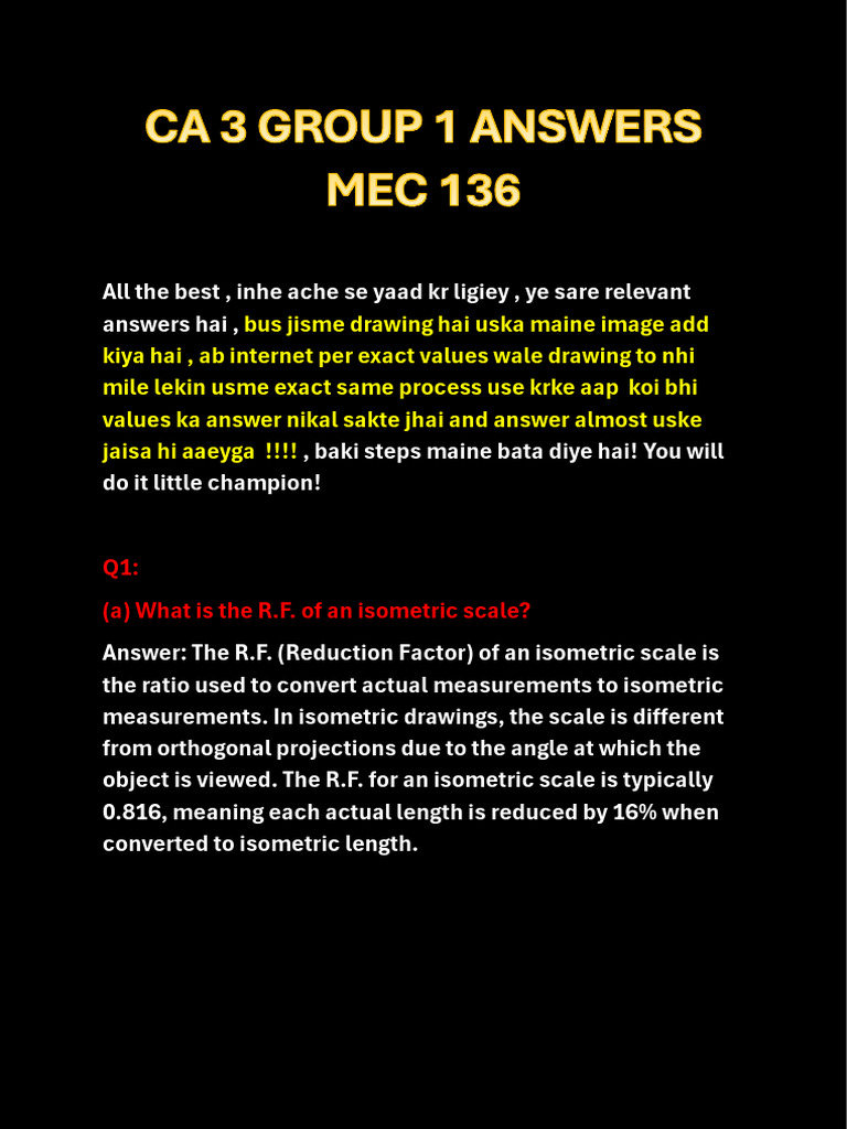 CA 3 Group 1 Answers Mec 136 | PDF | Triangle | Polytopes