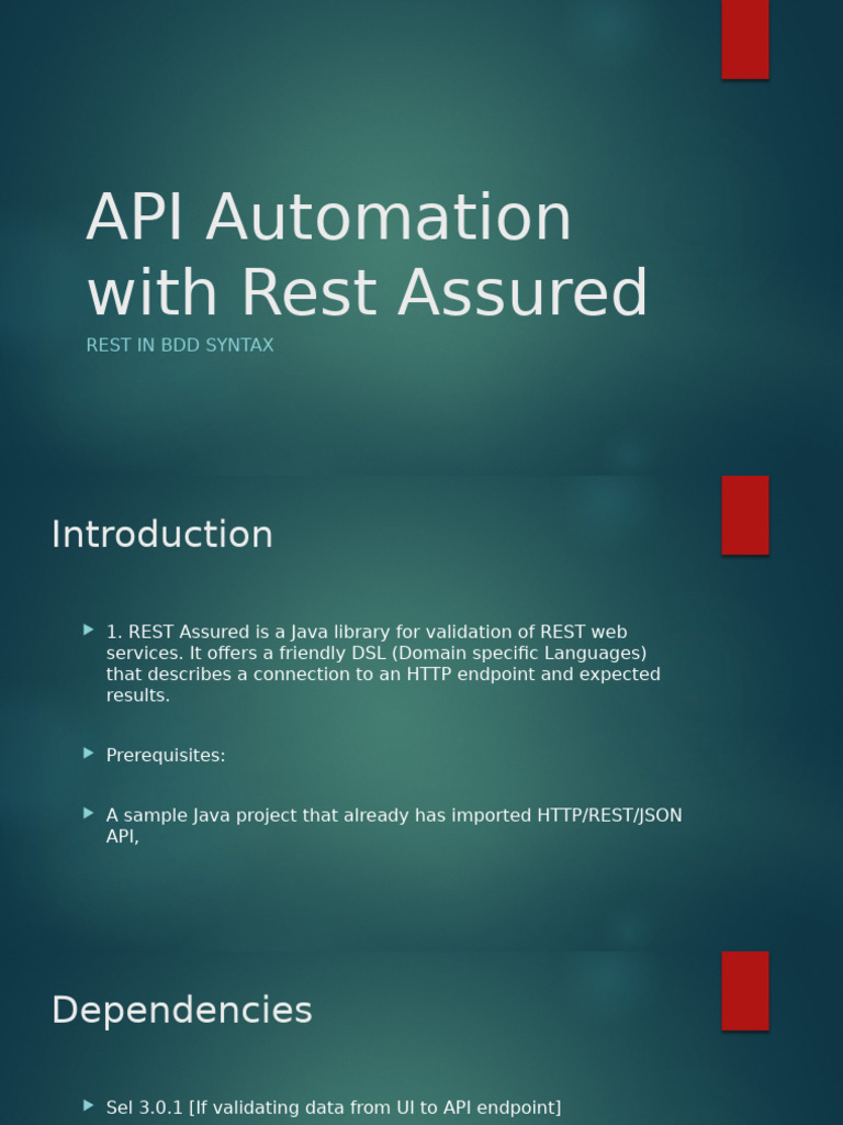 REST Assured API Automation Guide | PDF | Json | Computing