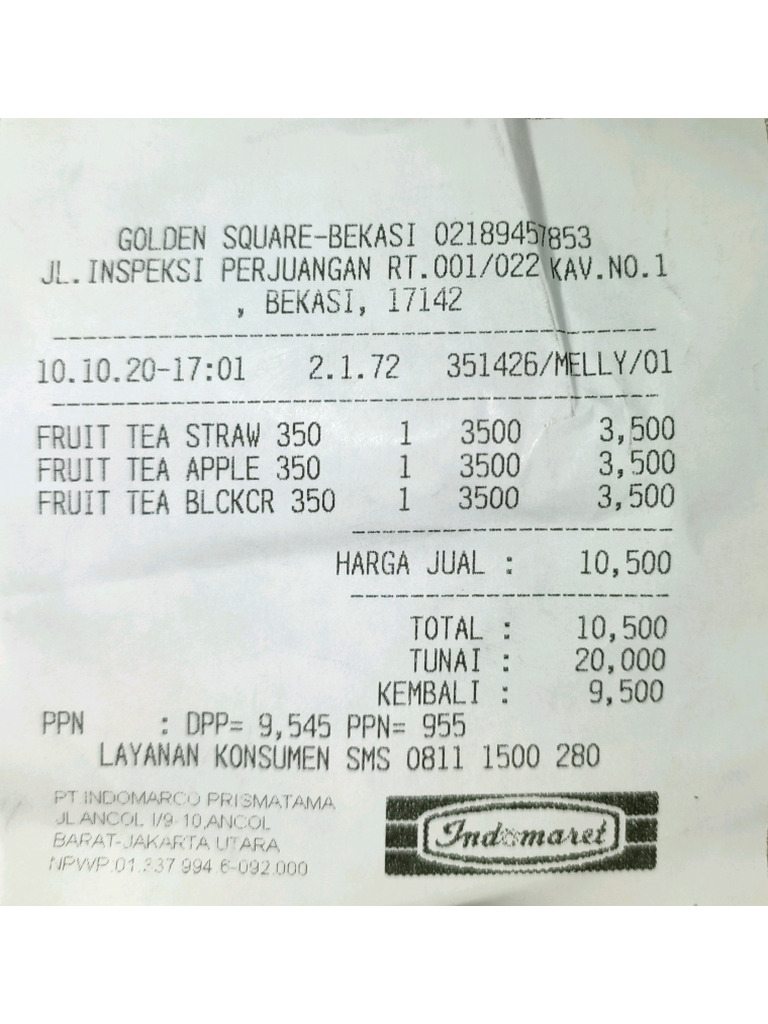 Bon Indomaret 4 | PDF