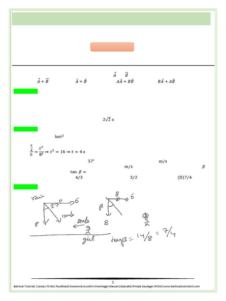 GBT 2 Physics | PDF | Force | Velocity