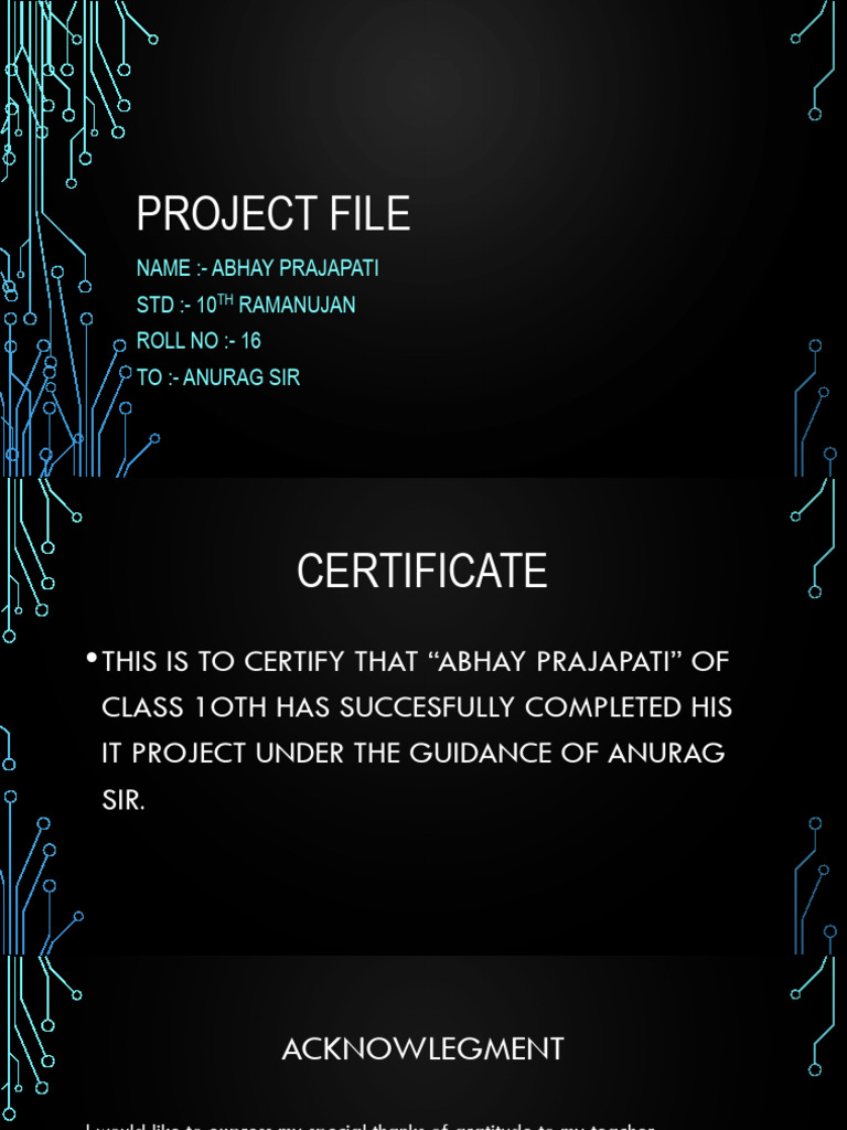 Project File | PDF