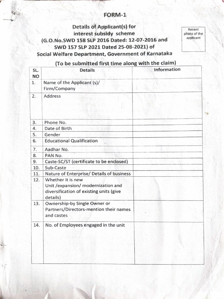 4% Application Form | PDF
