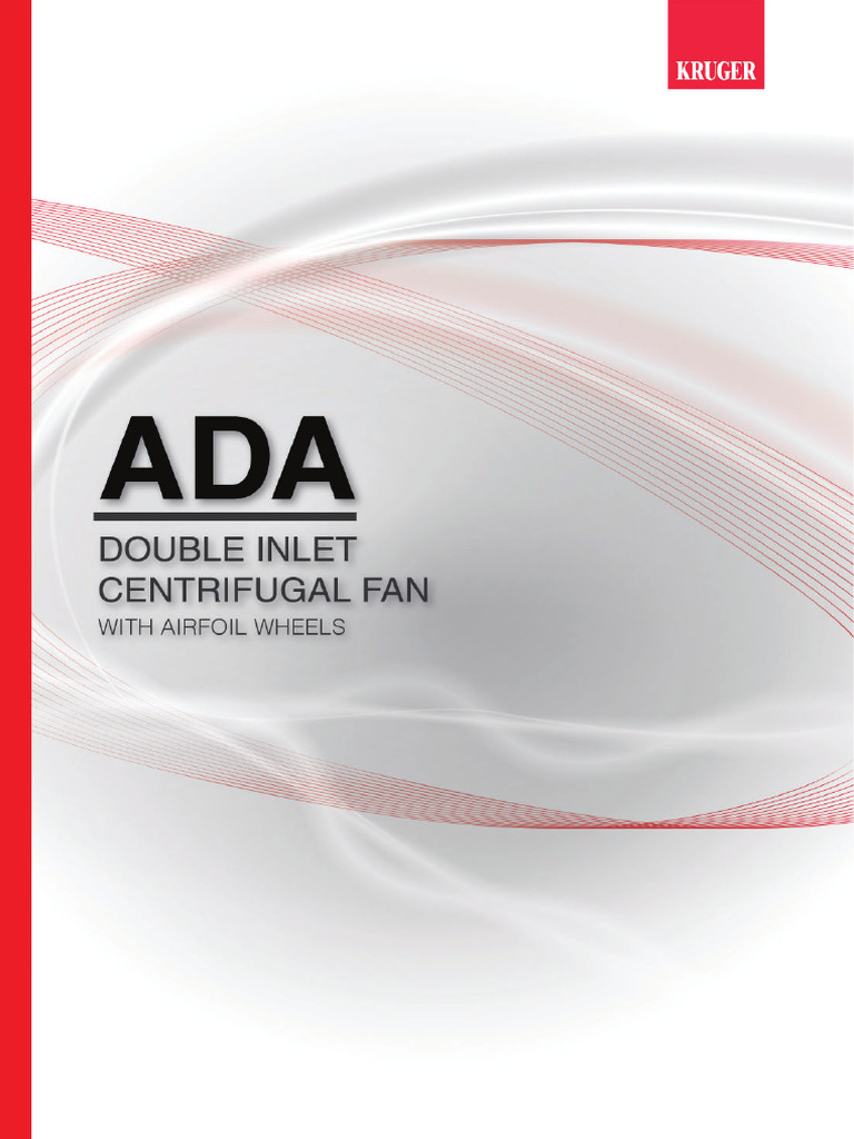 ADA Series Double Inlet Fans Overview | PDF | Mechanical Engineering