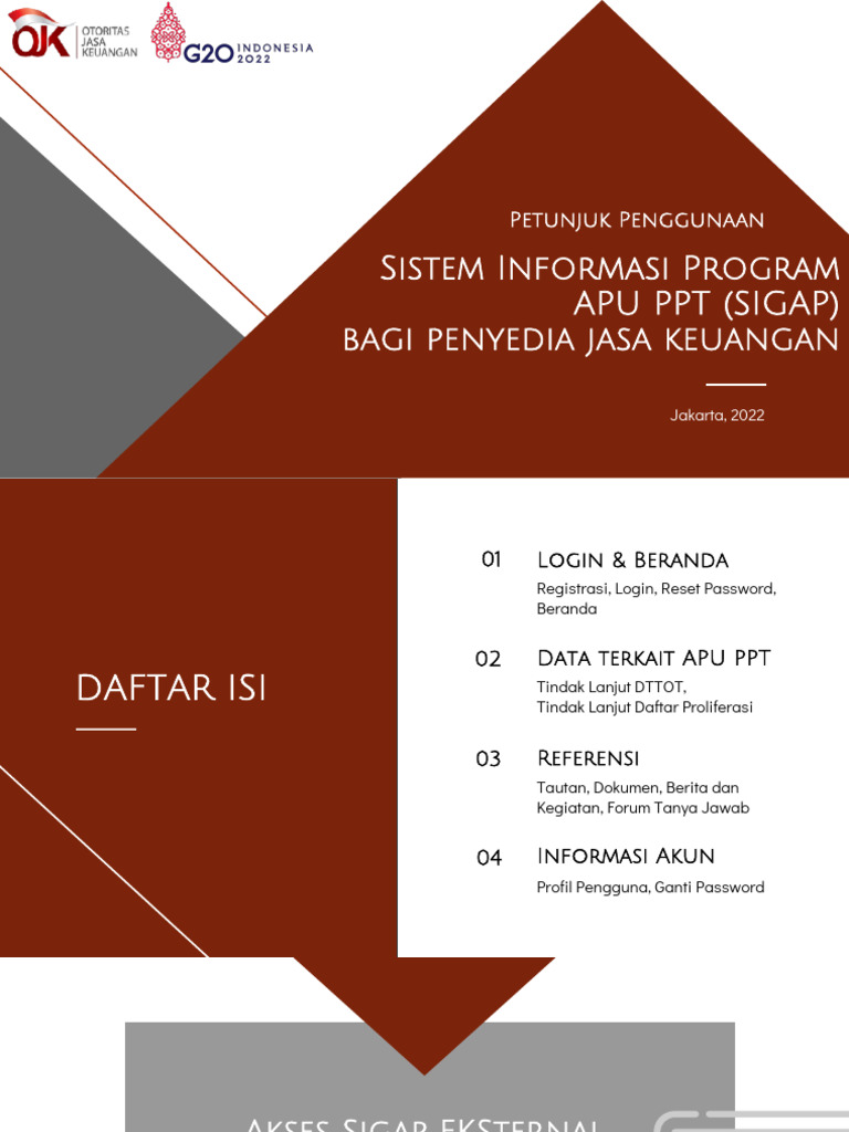 Panduan Penggunaan SIGAP untuk PJK | PDF