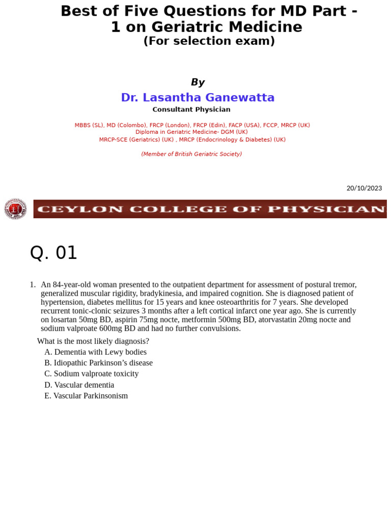 Best of Five Questions Presentation Copy 3 | PDF