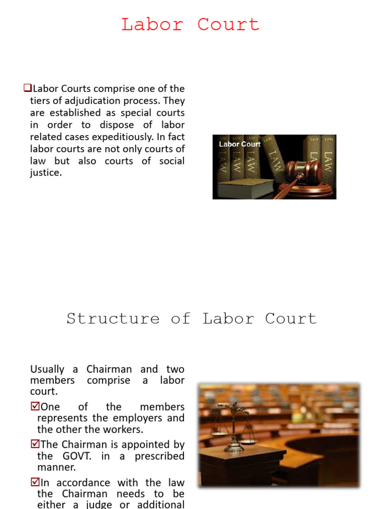 Lecture On Labor Court and ILO | PDF | International Labour ...