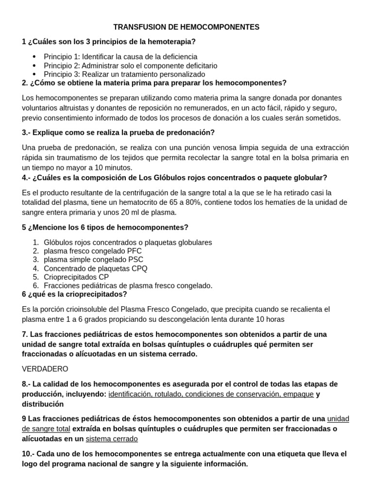 banco de sangre | PDF | Transfusión de sangre | Sangre