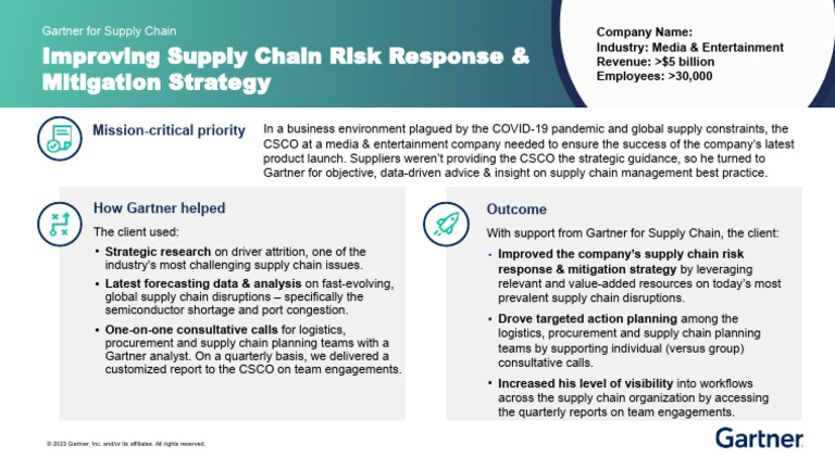 New Cvs Stories Improving Supply Chain Risk Response Mitigation ...