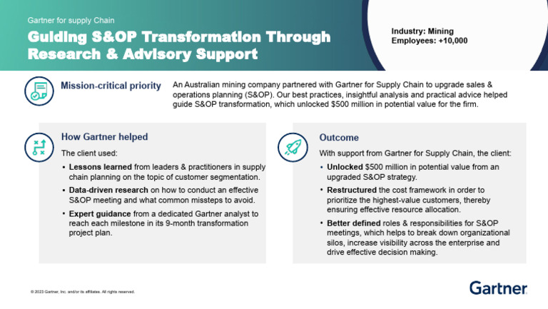 Guiding Sop Transformation Through Research and Advisory Support | PDF | Supply Chain | Business ...
