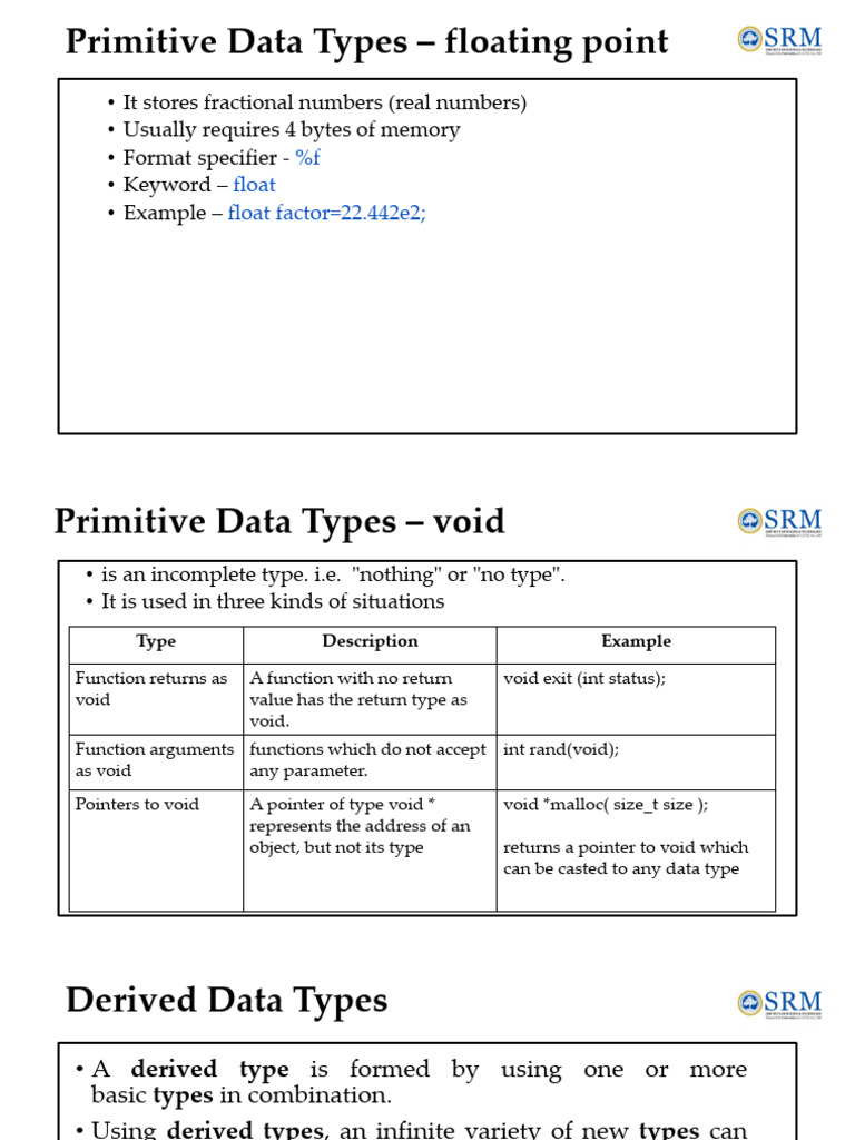 Dsa Unit1 U 3 Pdf Pointer Computer Programming Data Type 