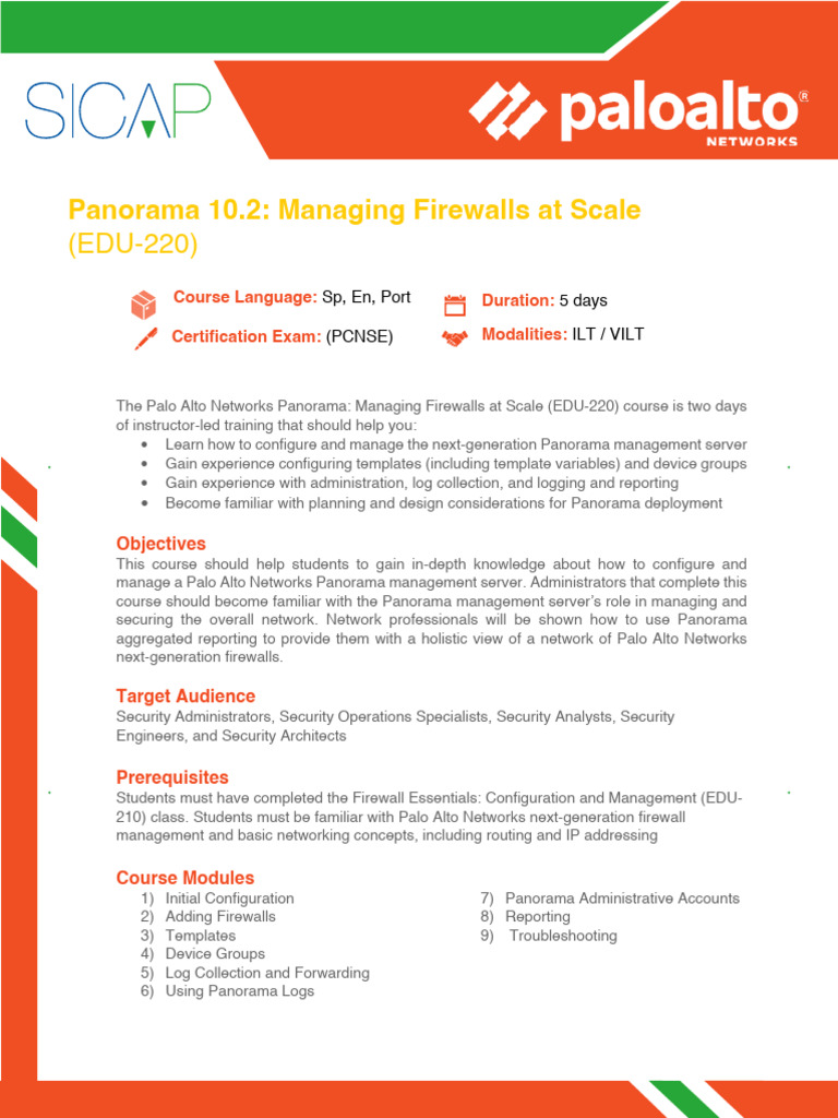 (EDU-220) Panorama 10.2 - Managing Firewalls at Scale | PDF