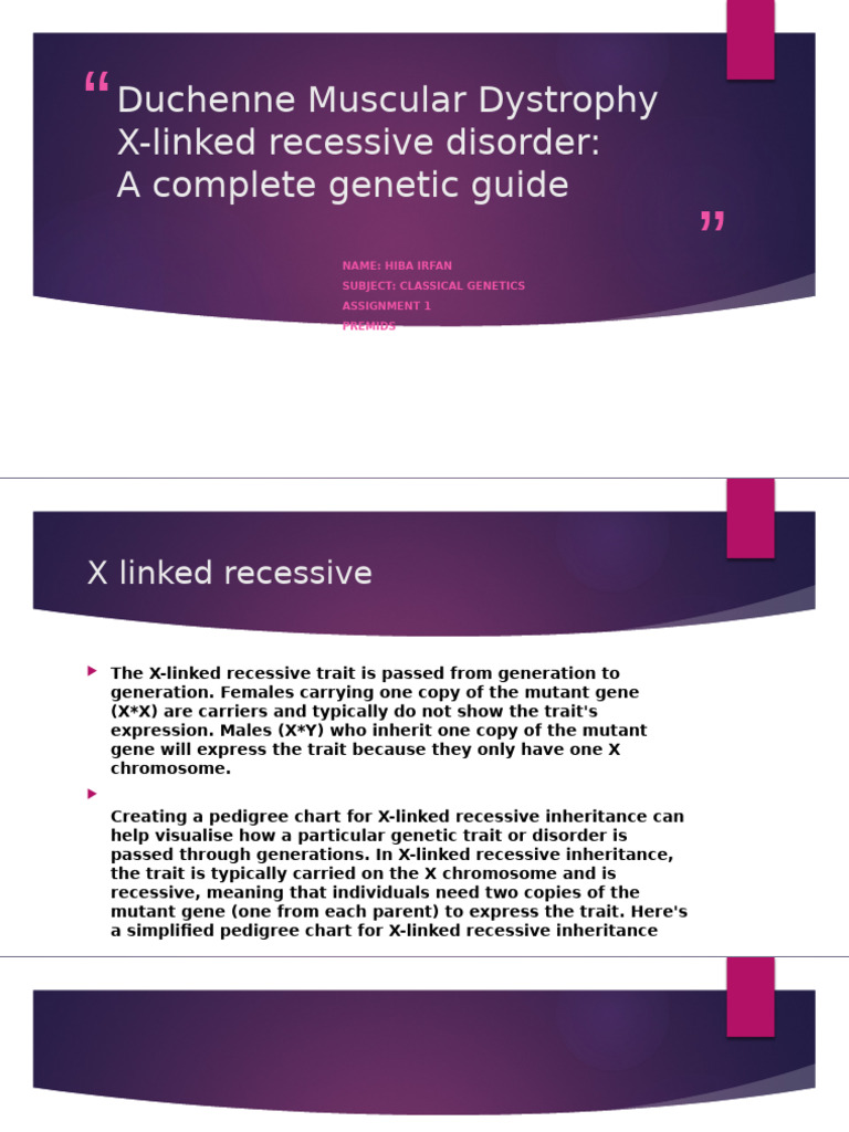 Duchenne Muscular Dystrophy X-Linked Recessive Disorder: A Complete ...