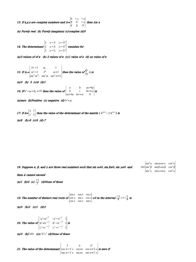 Determinant Dpp1 Extended - 2 | PDF | Abstract Algebra