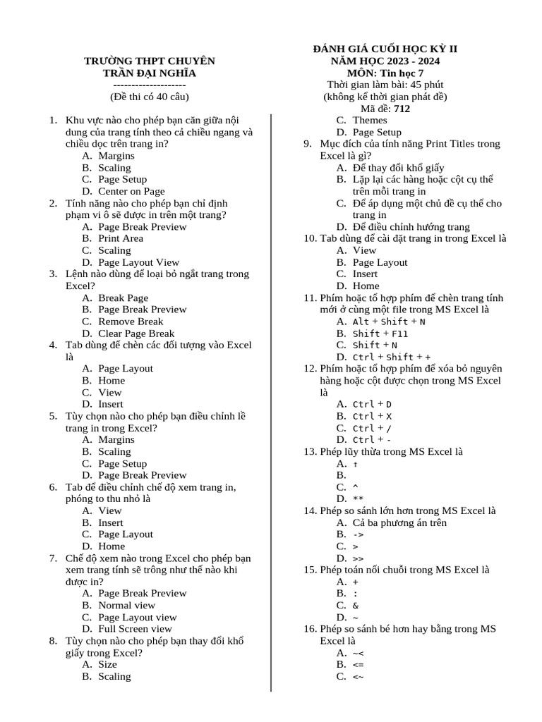 Bo Sung 40 Cau - 7-Dethi-Dapan-7 | PDF