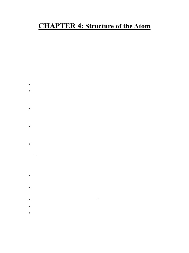 Structure Of The Atom Pdf Atoms Electron